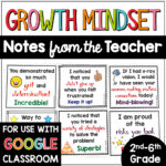 Growth Mindset Notes from the Teacher