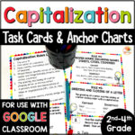 Capitalization Task Cards and Anchor Charts