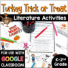 Turkey Trick or Treat Literature Unit Activities