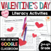 Valentine's Day Literacy Activities - NO PREP