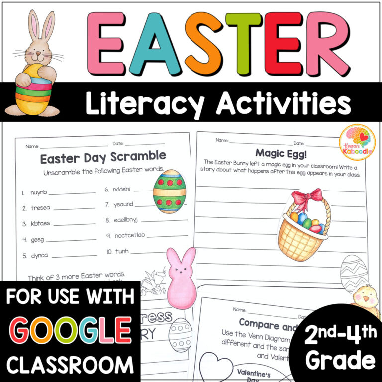 Easter Literacy Activities - NO PREP