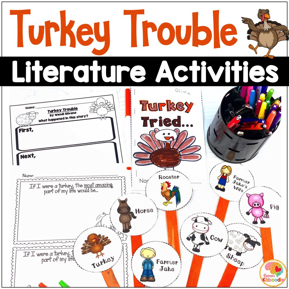 Turkey Trouble Literature Unit Activities