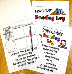 Reading Logs - Fall Flip Books