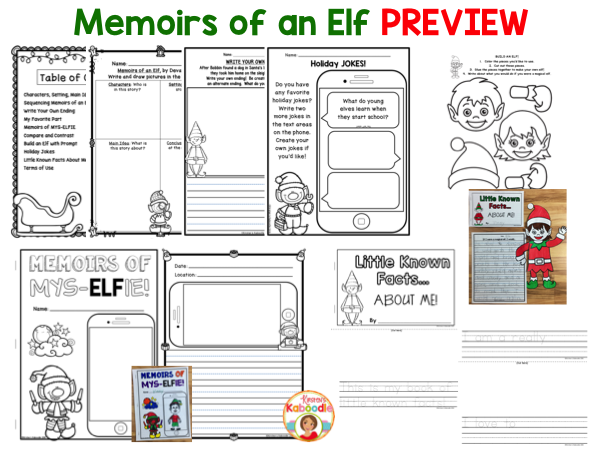 Memoirs of an Elf Activities