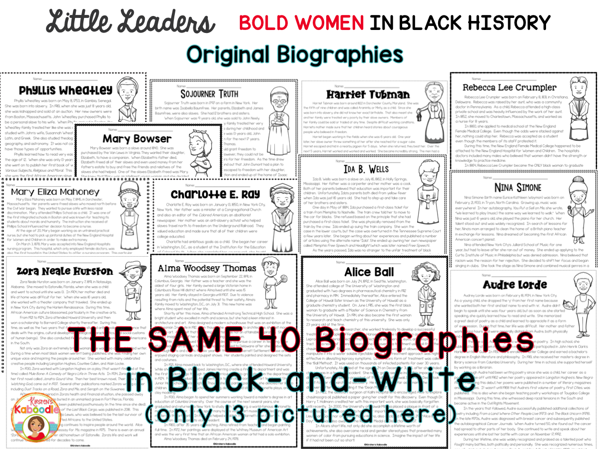 Little Leaders: Bold Women in Black History ORIGINAL BIOGRAPHIES