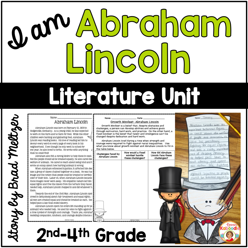 I am Abraham Lincoln by Brad Meltzer Literature Activities