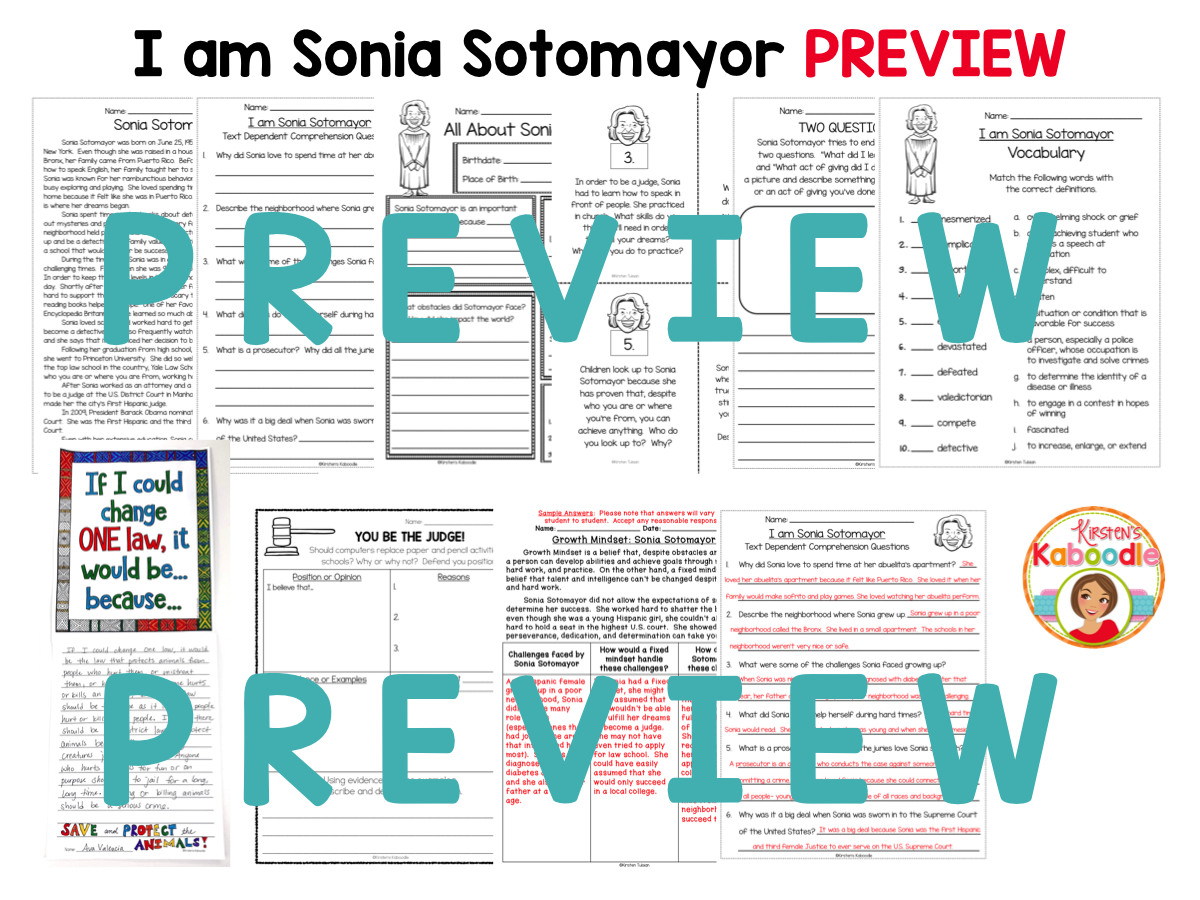 Brad Meltzer's Ordinary People Change the World Activities BUNDLE ...