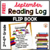 Free September Reading Log Flip Book • Kirsten's Kaboodle