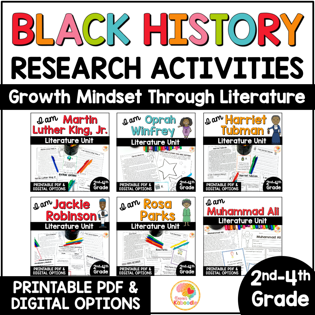 Black History Month Biography Activities: Brad Meltzer I AM Series