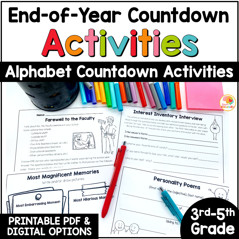 ABC Countdown to Summer: Activities for Upper Grades