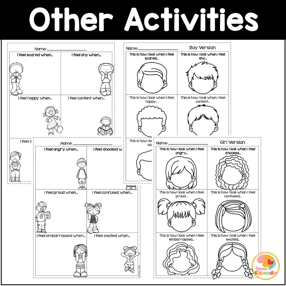 Feelings Worksheets For Kids