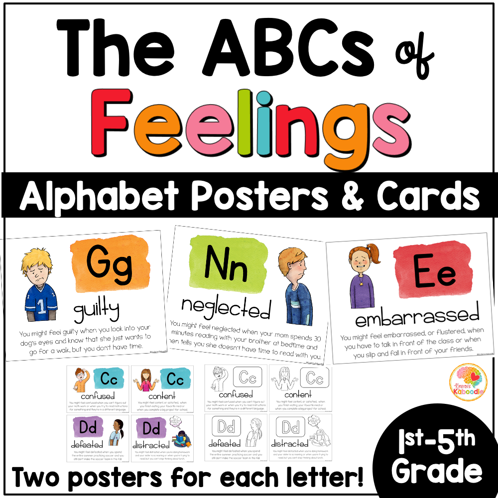 Feelings and Emotions Posters: The ABCs of Feelings