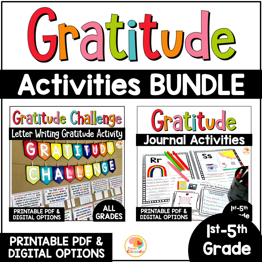 Gratitude Activities for Kids: Journal and Gratitude Challenge