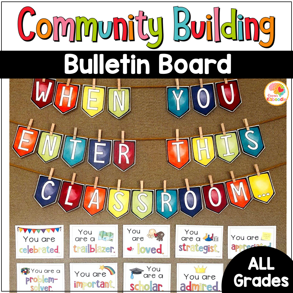 When You Enter This Classroom Bulletin Board Set for Students