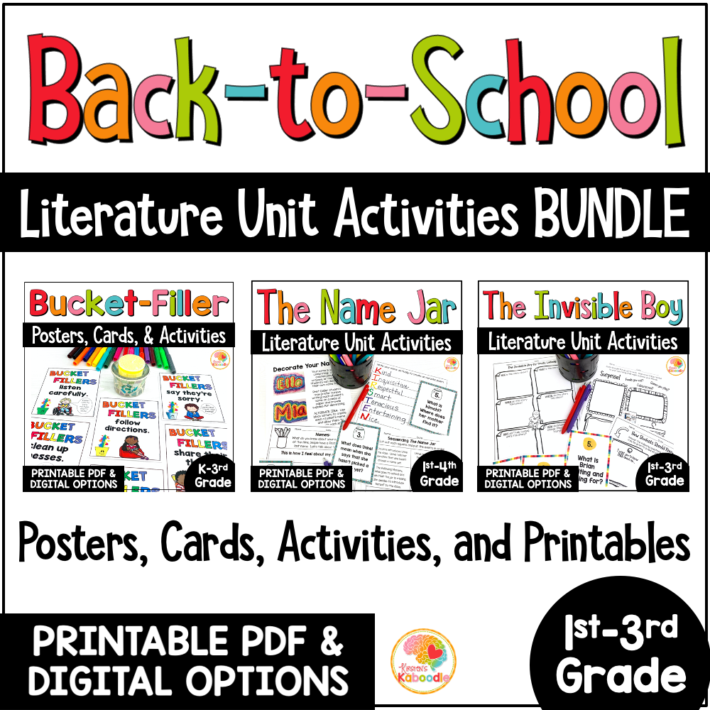 Back-to-School Read Aloud Activities: Picture Book BUNDLE