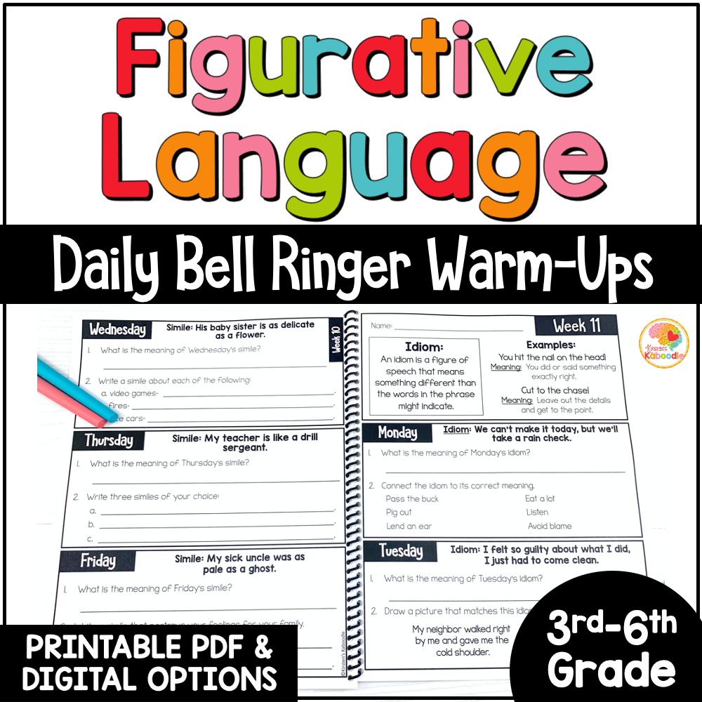 Figurative Language Daily Bell Ringer: Warm-Ups for One Year
