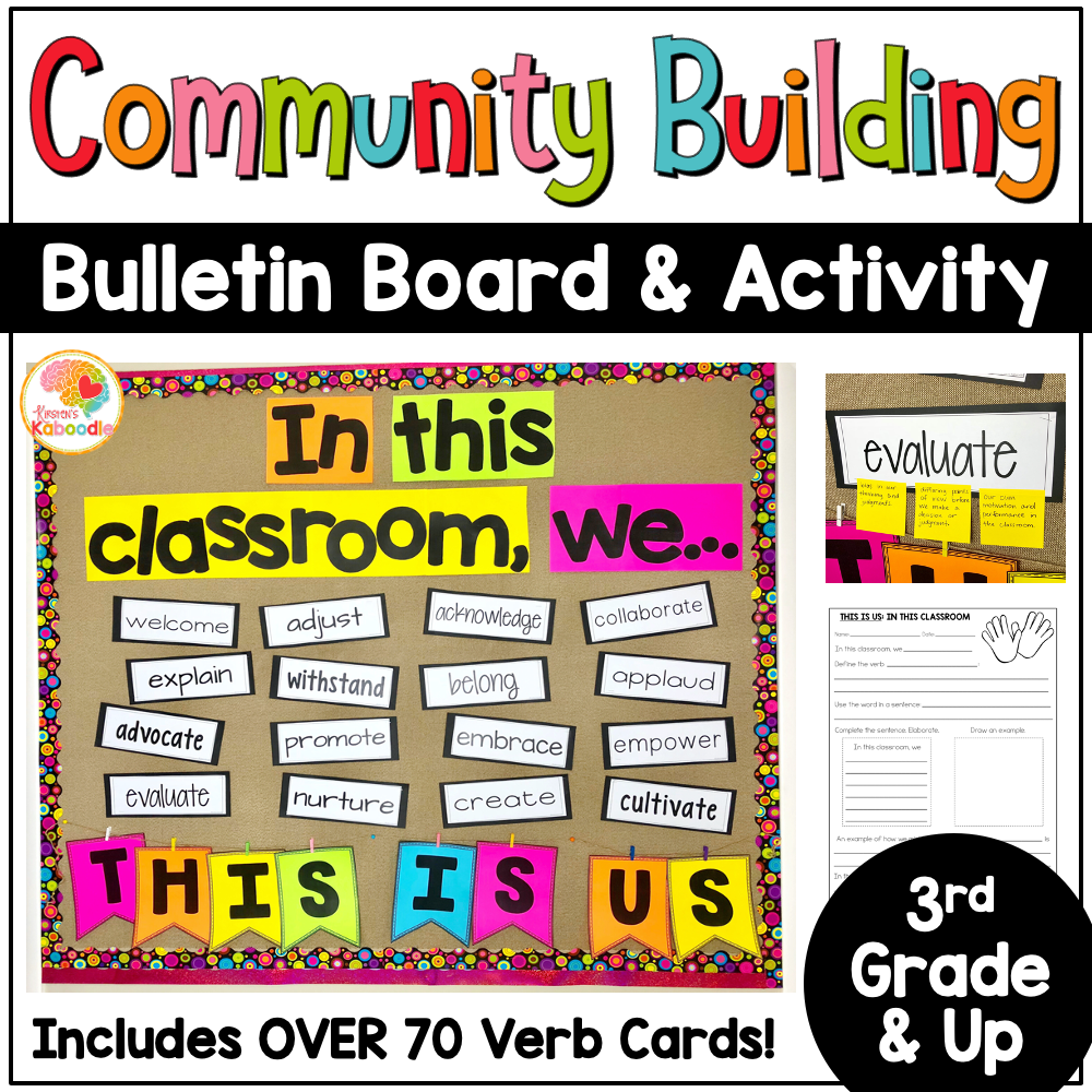 Community Building Bulletin Board Display: In This Classroom...