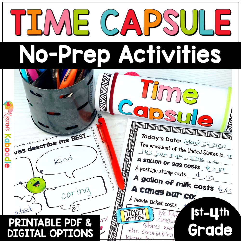 Time Capsule Activities and Writing Ideas for Kids