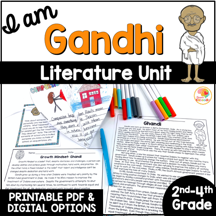 I am Gandhi by Brad Meltzer Literature Unit Activities