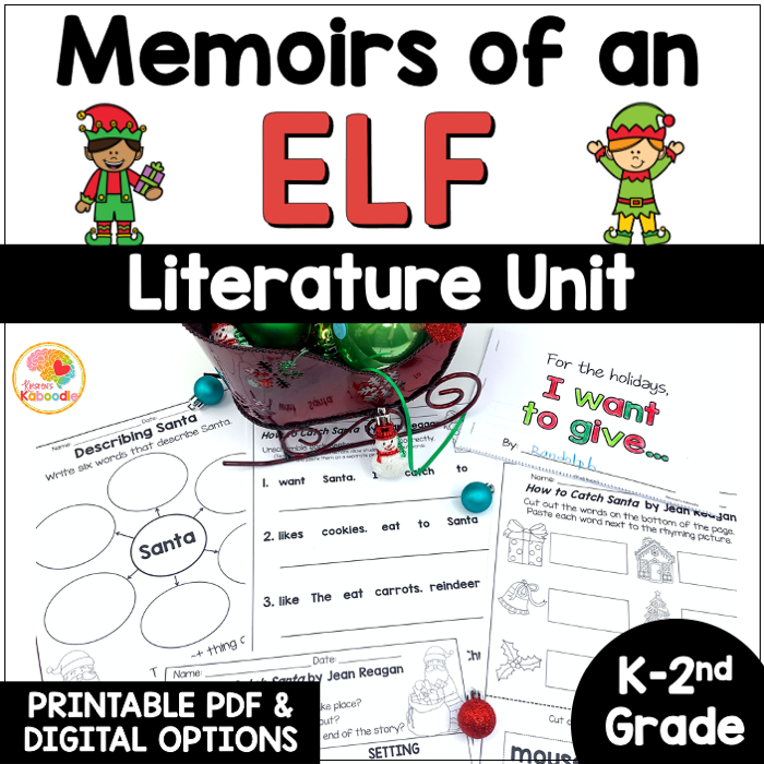 Memoirs of an Elf Activities: Literature Companion for Kids