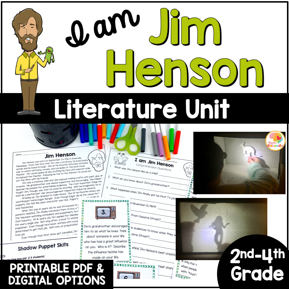 I am Jim Henson by Brad Meltzer Literature Unit Activities