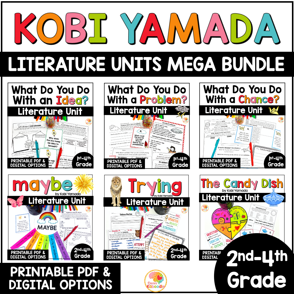 Kobi Yamada Book Activities and Worksheets MEGA BUNDLE