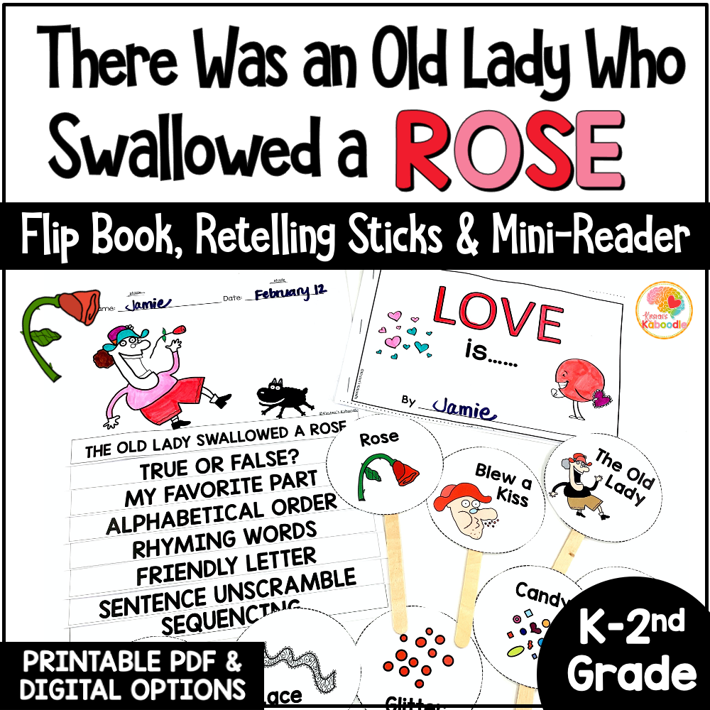 There Was an Old Lady Who Swallowed a Rose Activities