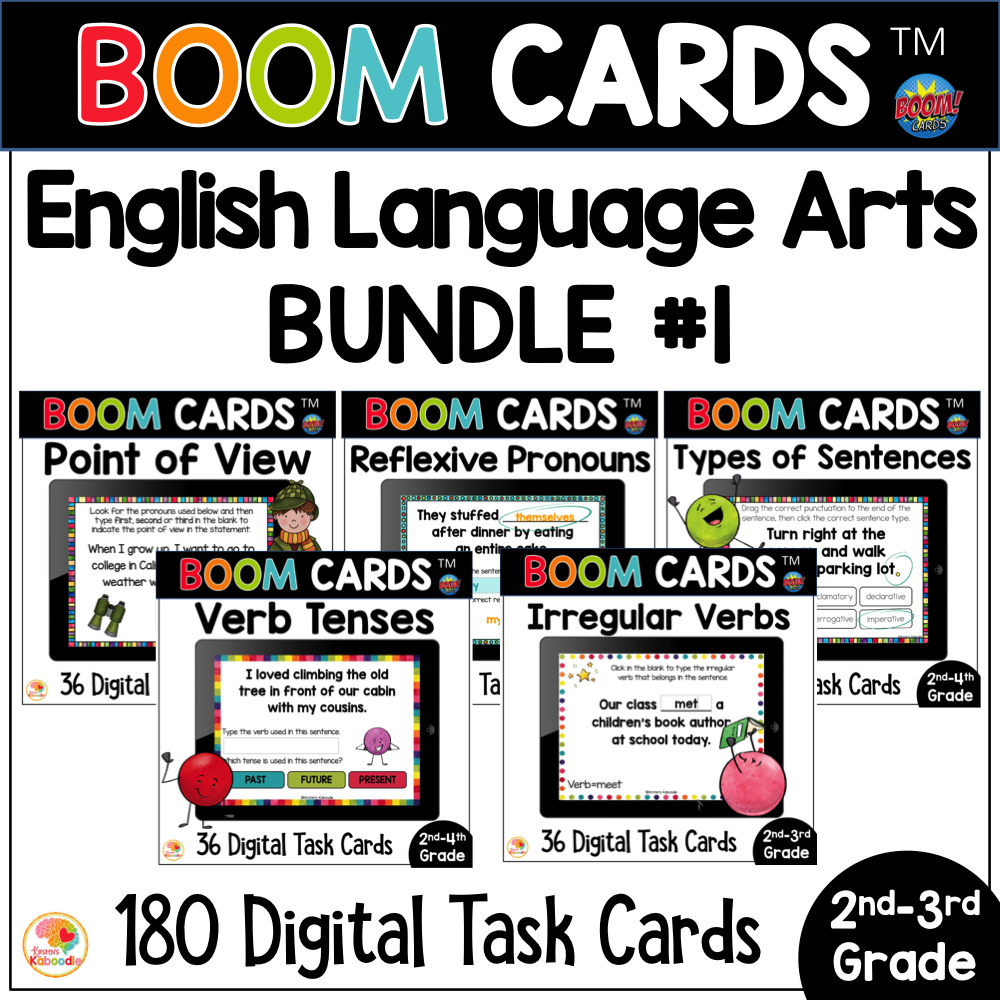 Reading BOOM CARDS BUNDLE Digital Task Cards
