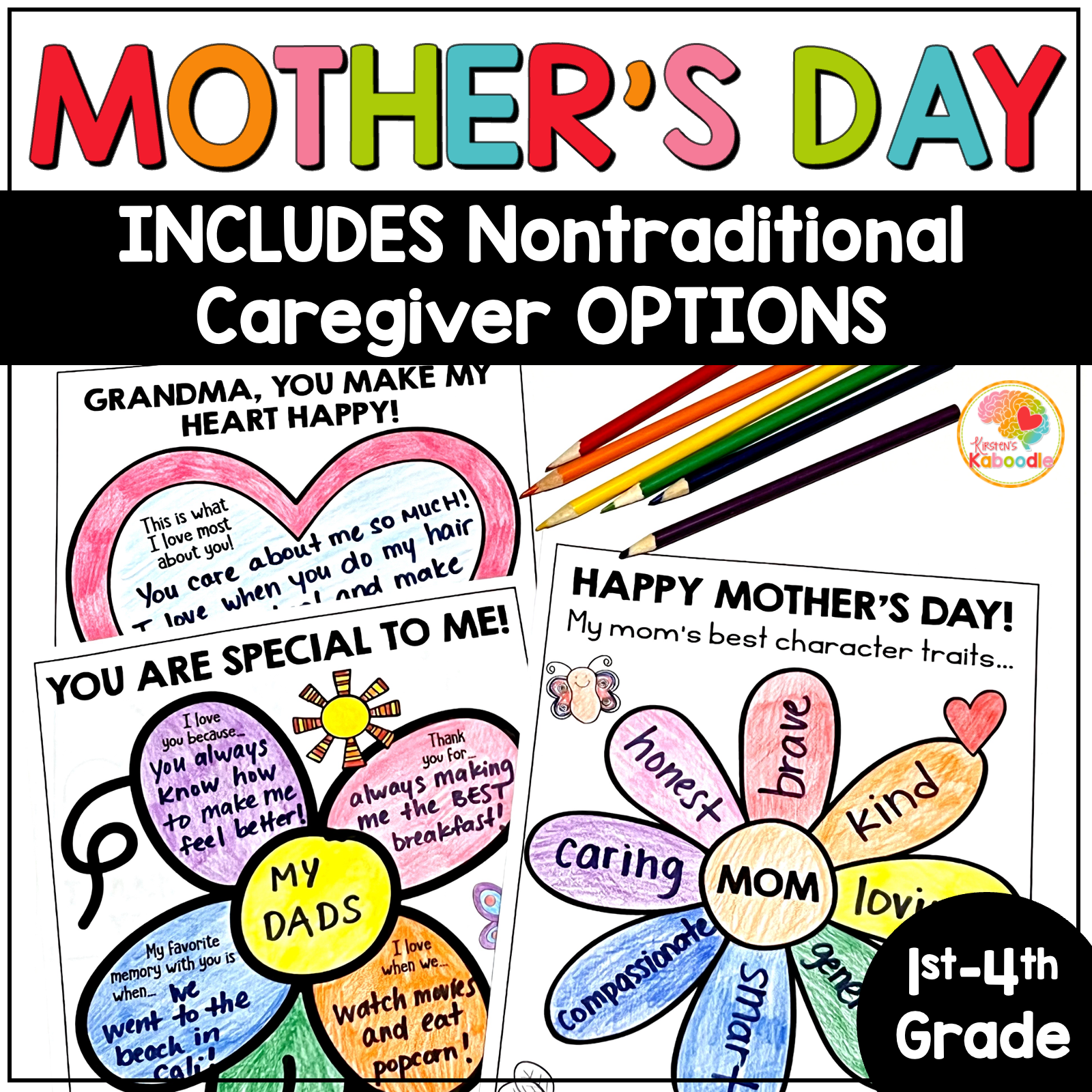 Inclusive Mother's Day Activity for Kids: Nontraditional Caregivers