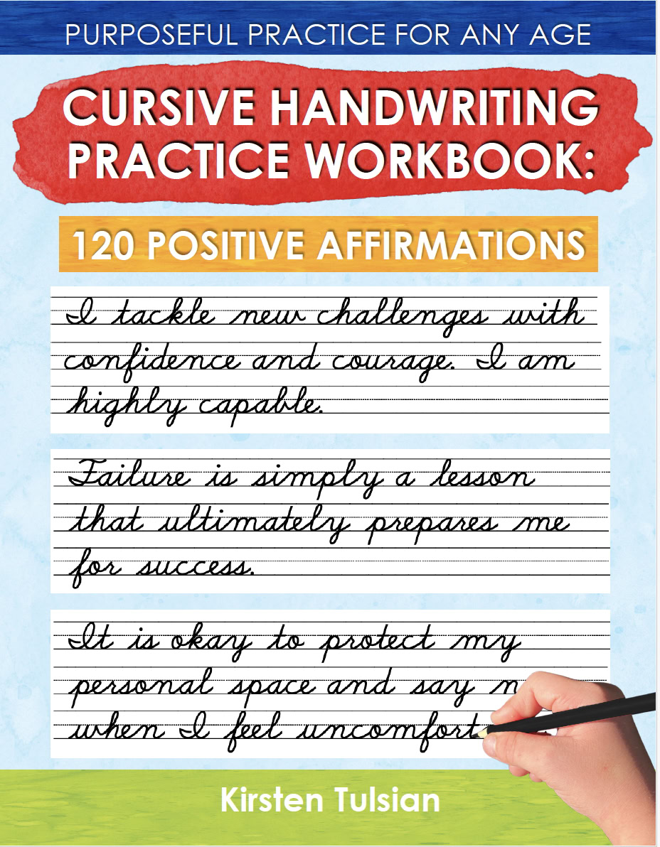 Cursive Handwriting Practice Workbook for Kids, Teens, and Adults