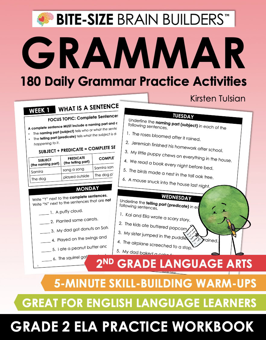 2nd Grade Daily Grammar Activities: Bite-Size Brain Builders